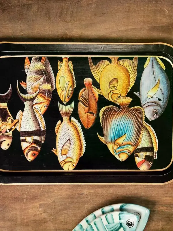 LES-OTTOMANS Fishes Serving Tray