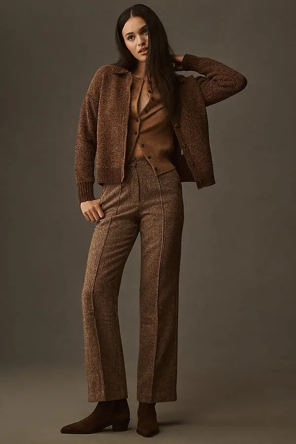 Central Park West Chenille Cardigan Sweater