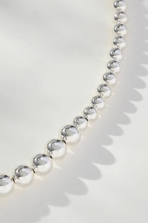 Anthropologie Ball Chain Necklace - Silver