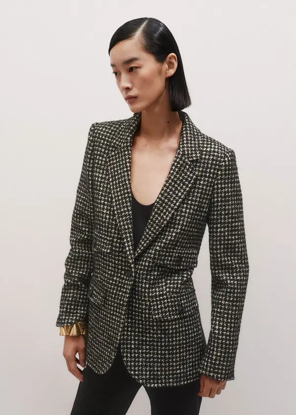 ME+EM Houndstooth Blazer