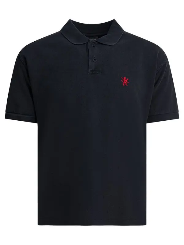 Balenciaga Short-sleeved Polo Shirt - Black