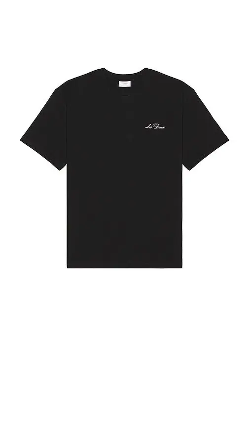 LES DEUX Crew Tee In Black
