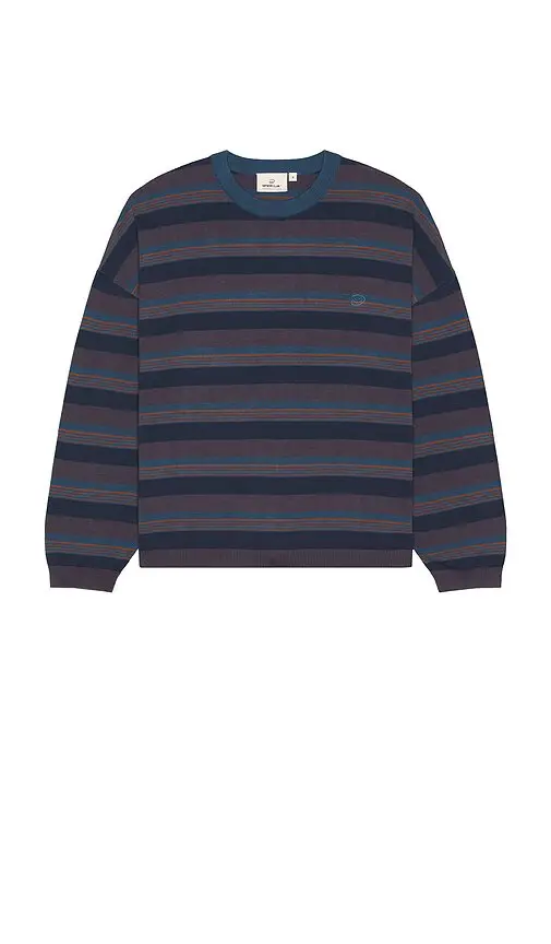 DRMERS CLUB Striped Long Sleeve Tee - Blue