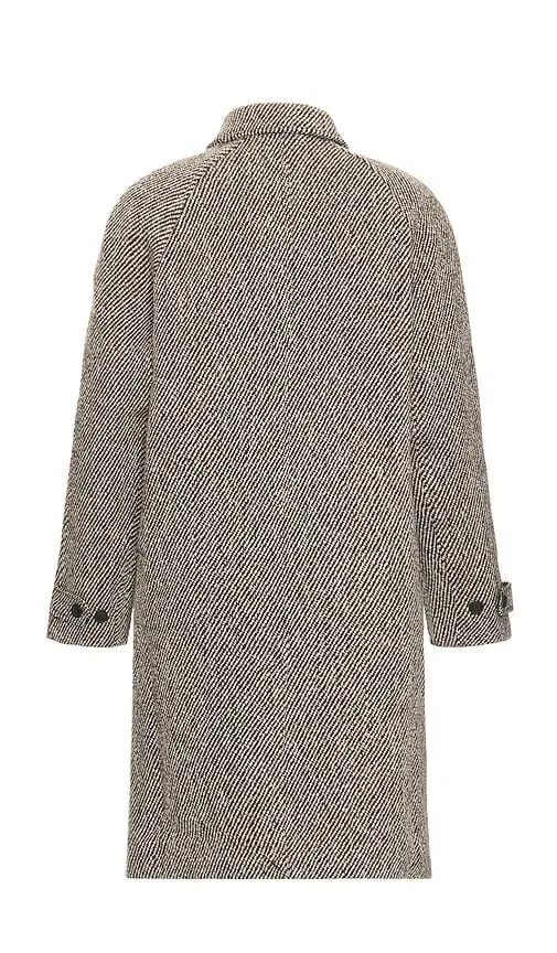 LES DEUX Michael Twill Wool Coat