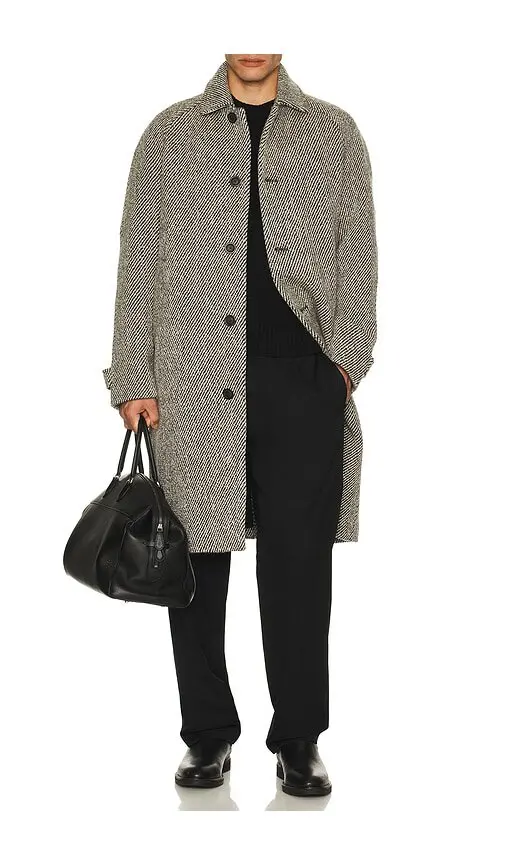 LES DEUX Michael Twill Wool Coat