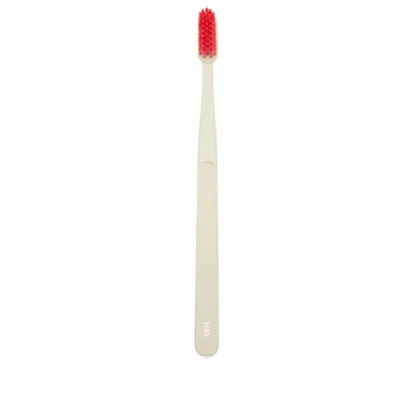 HAY Tann Toothbrush - Off-white/red