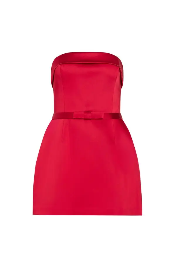 Amanda Uprichard Avalee Strapless Skort Romper