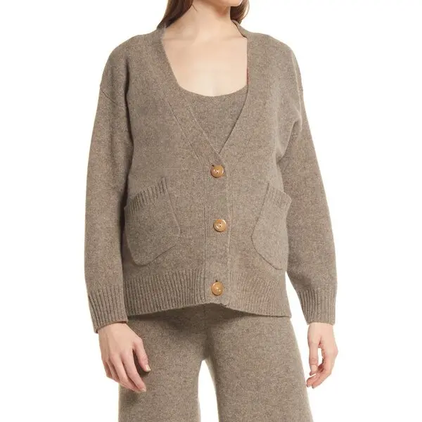EMILIA GEORGE Renee Wool Cardigan