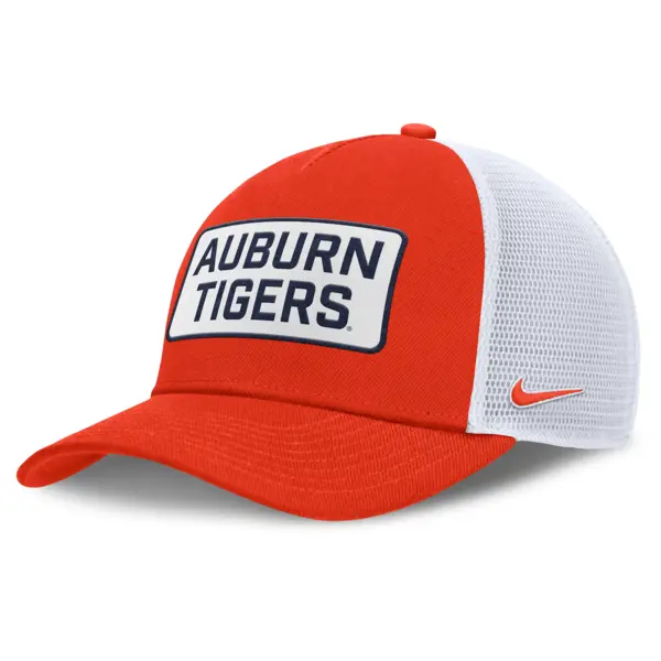Nike Auburn On-field Rise College Trucker Adjustable Hat - Orange