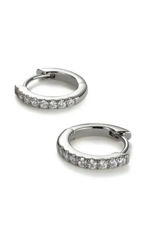 ANA LUISA Pave Crystal Huggie Hoops