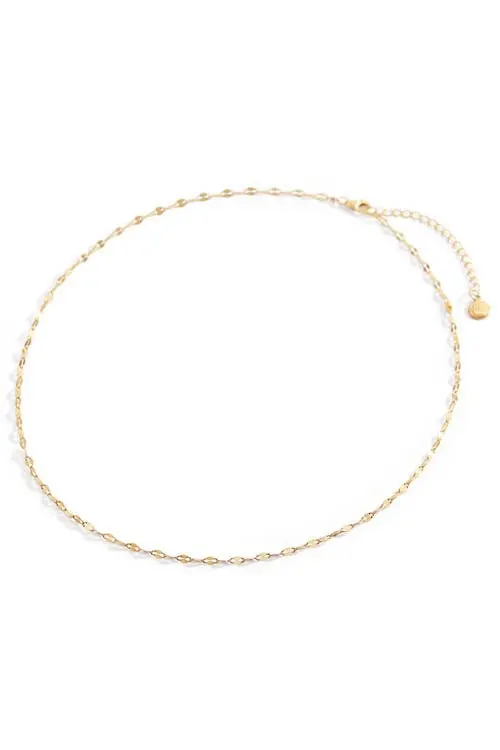 MINT & LILY Petal Chain Necklace - 18k Gold Over Sterling Silver