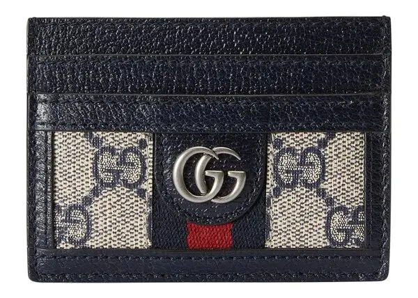 Gucci Ophidia Gg Card Case - Beige/blue