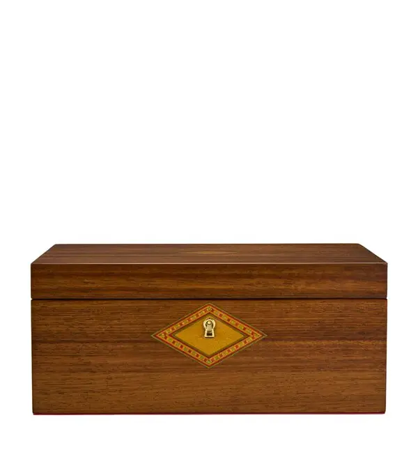 Wolf Nutcracker Musical Jewellery Box - Brown