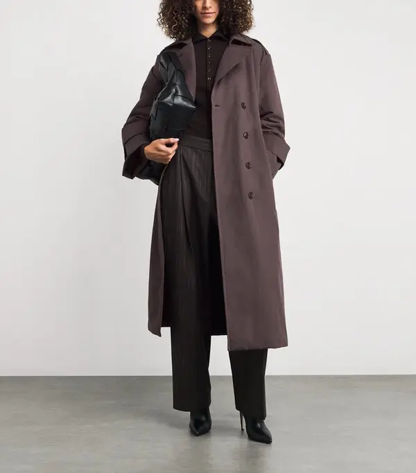 Stylein Padded Sandra Trench Coat - Brown