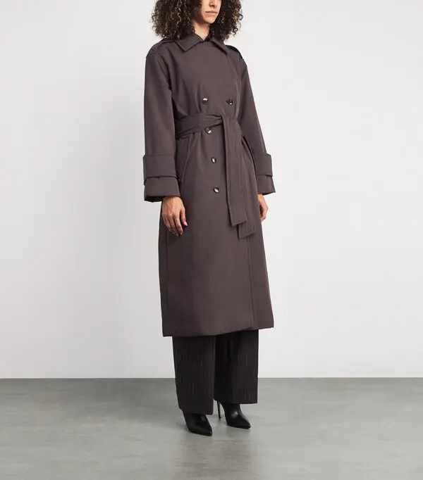 Stylein Padded Sandra Trench Coat - Brown