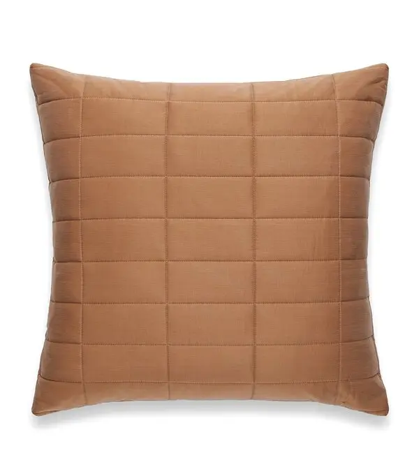 HAMAM Alya Quilted Square Pillowcase - Brown