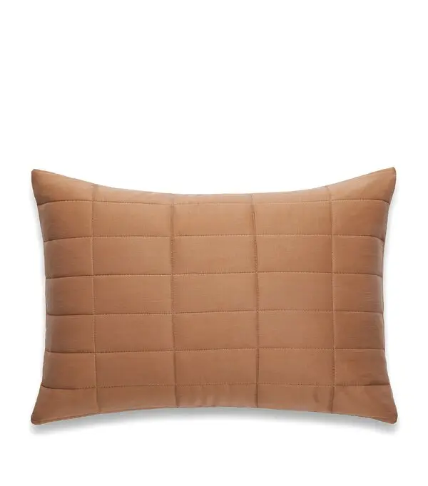 HAMAM Alya Quilted Pillowcase - Brown