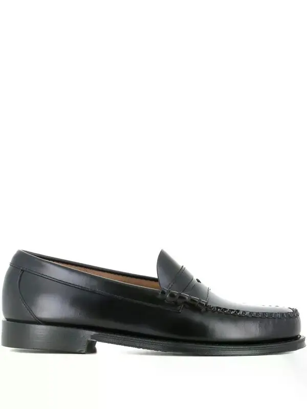 G.H.BASS Stitched Penny Loafers - Black