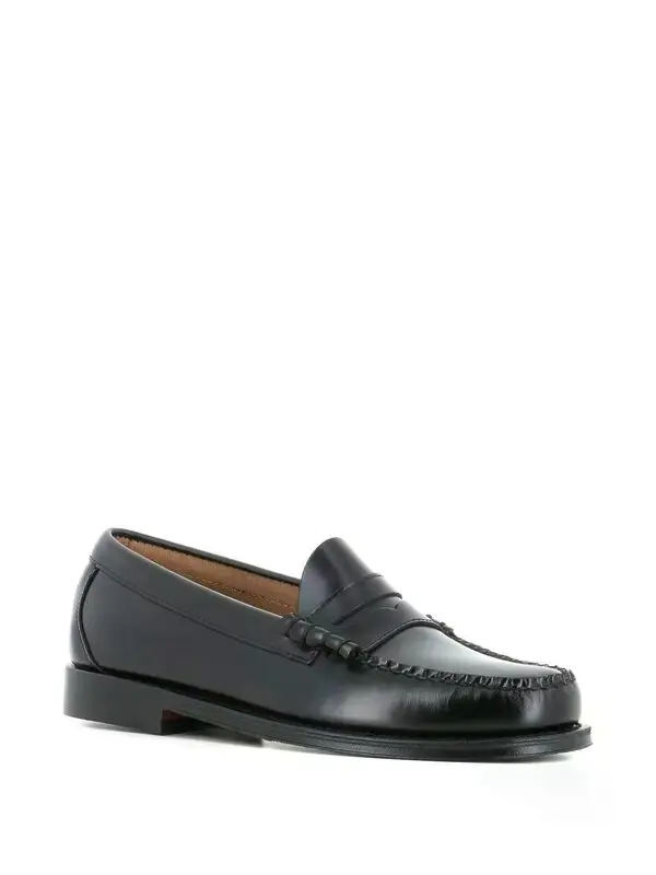 G.H.BASS Stitched Penny Loafers - Black