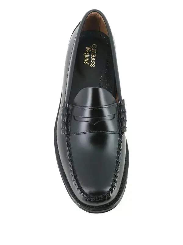 G.H.BASS Stitched Penny Loafers - Black
