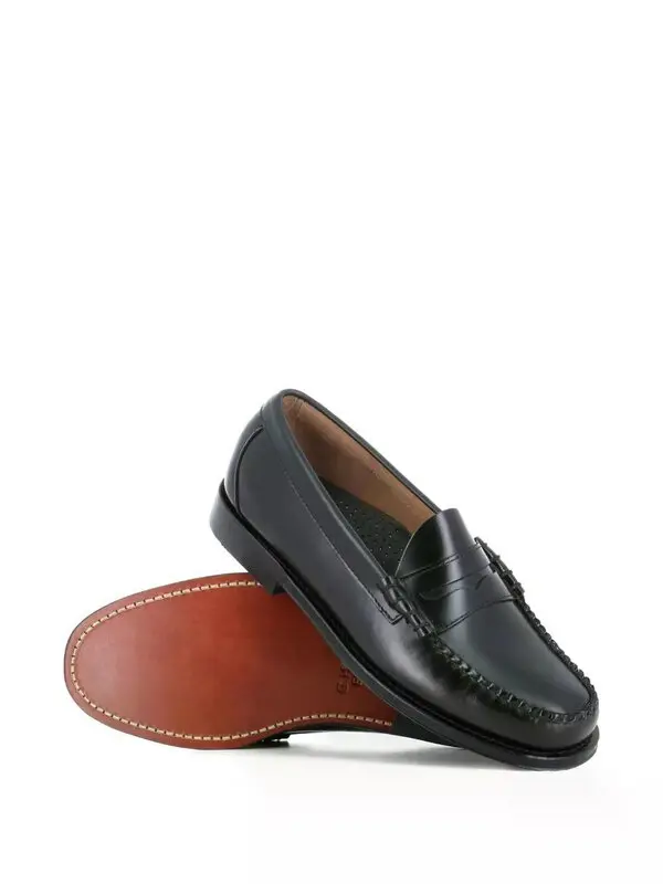 G.H.BASS Stitched Penny Loafers - Black