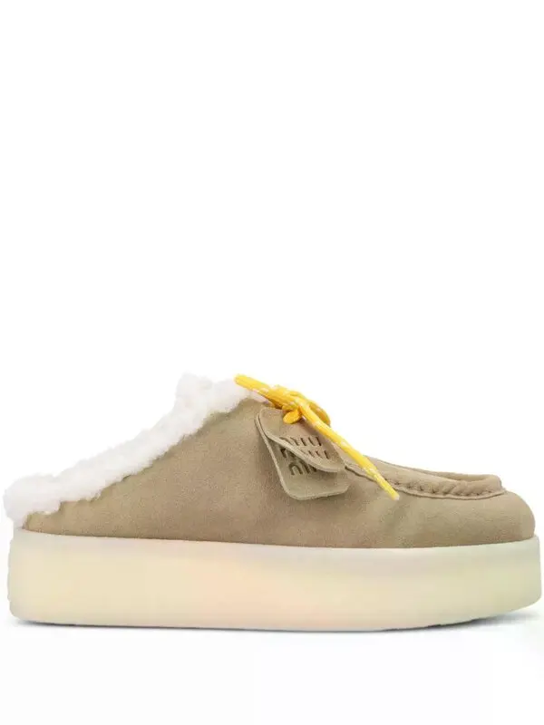 Miu Miu Platform Slippers