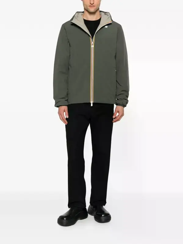K-WAY Reversible Hooded Jacket - Green