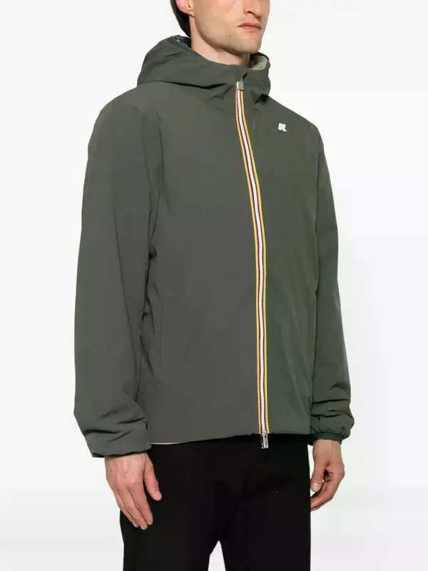K-WAY Reversible Hooded Jacket - Green