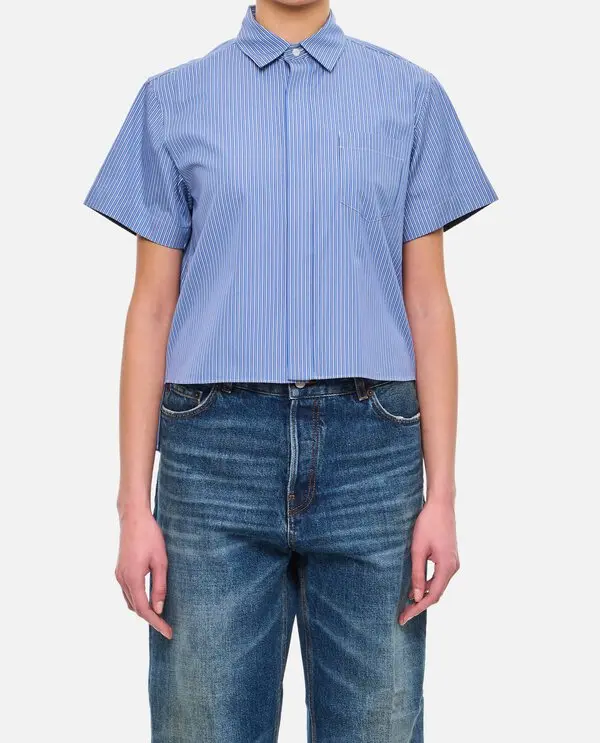 Sacai Mixed Pleated Shirt