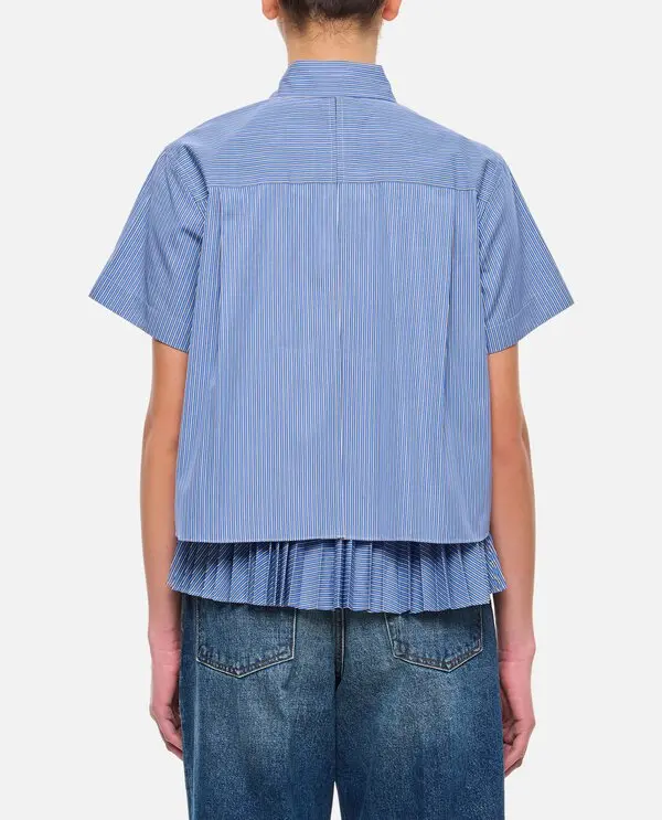 Sacai Mixed Pleated Shirt