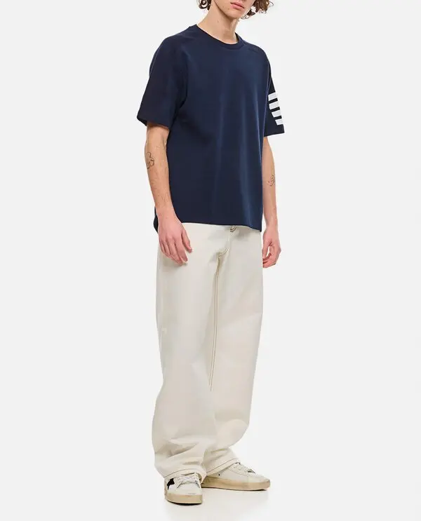 Thom Browne Cotton T-shirt With Stripes