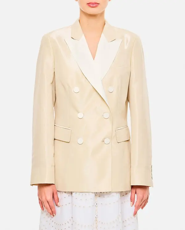 Alberto Biani Double-breasted Blazer - Beige
