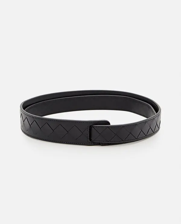Bottega Veneta Braided Leather Belt - Black