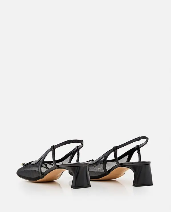 ODISSI Alice Mesh Slingbacks - Black