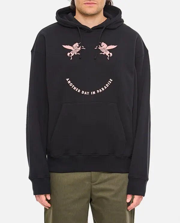 Givenchy Hooded Sweatshirt With Unicorn Embroidery