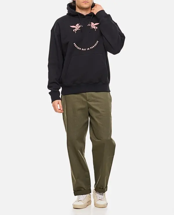 Givenchy Hooded Sweatshirt With Unicorn Embroidery