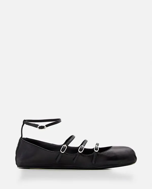 Alexander McQueen Leather Ballerina Flats