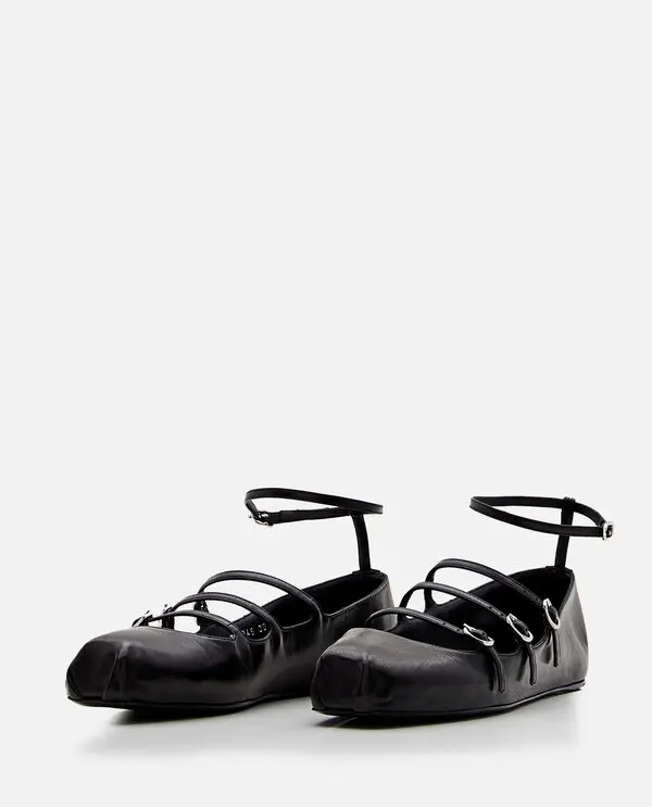 Alexander McQueen Leather Ballerina Flats