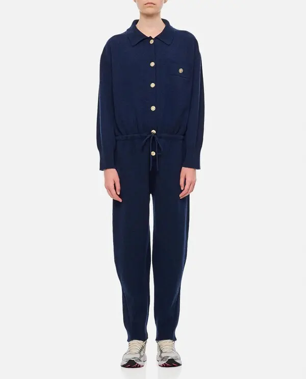 BARRIE Cashmere Jumpsuit With Front Buttons