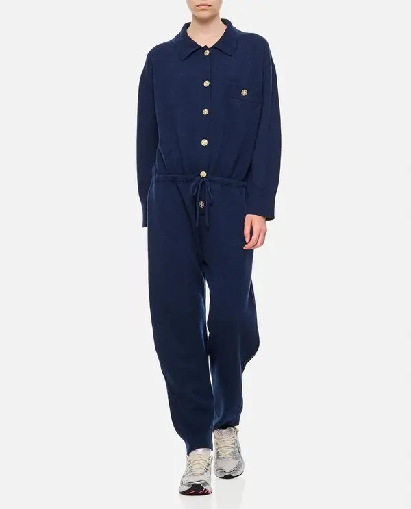 BARRIE Cashmere Jumpsuit With Front Buttons