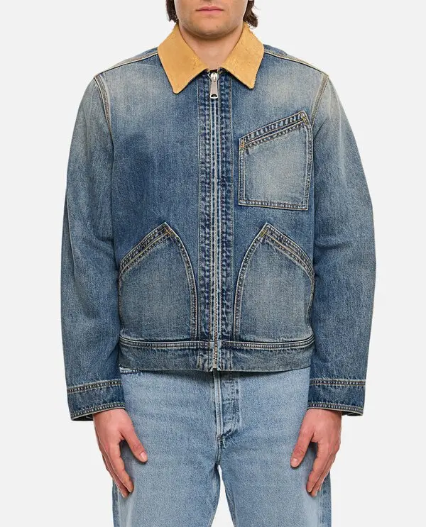 Alexander McQueen Denim Workwear Jacket - Sky Blue