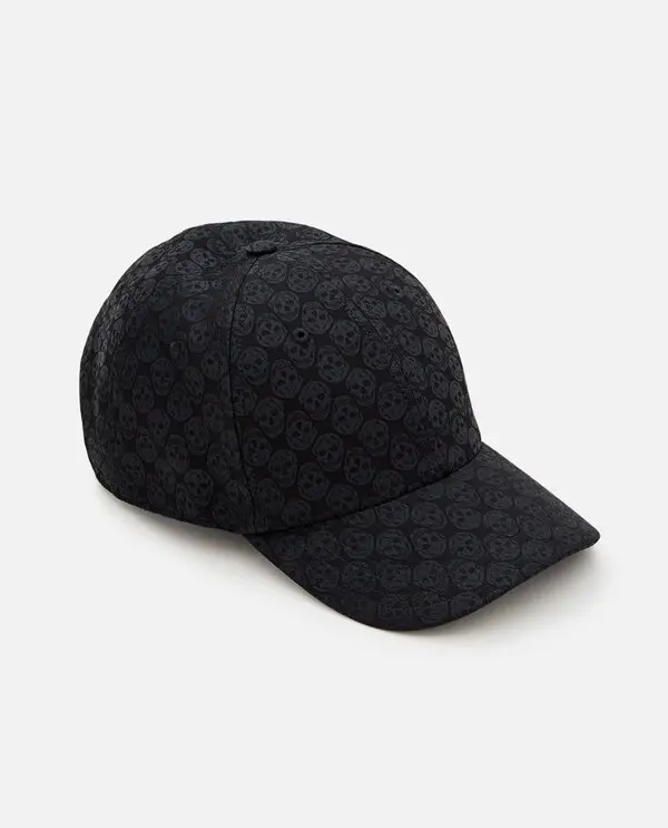 Alexander McQueen Skull Repeat Baseball Cap - Black