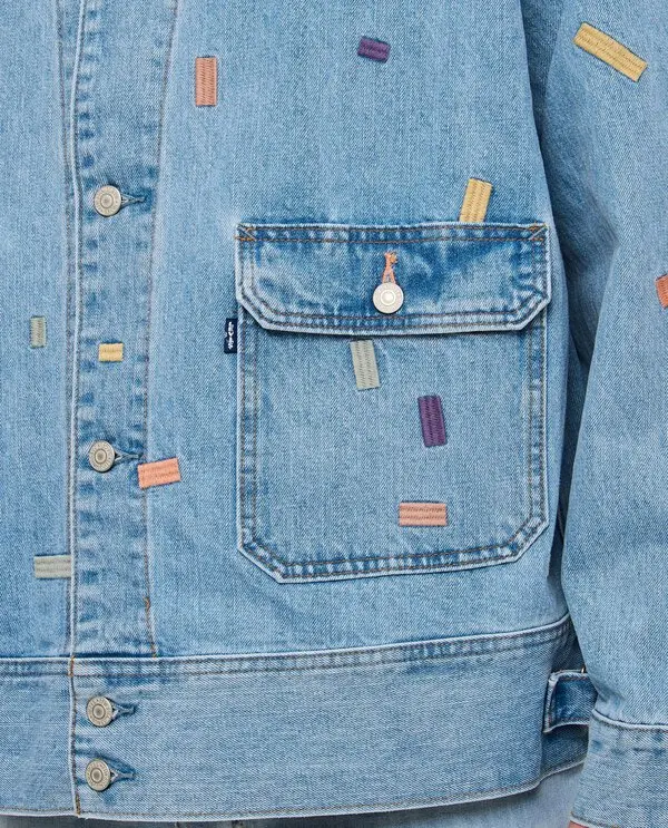 LEVI'S Denim Jacket With Embroidery
