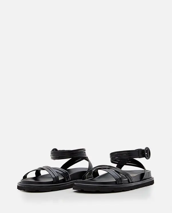 GIANVITO ROSSI Nappa Braided Sandals