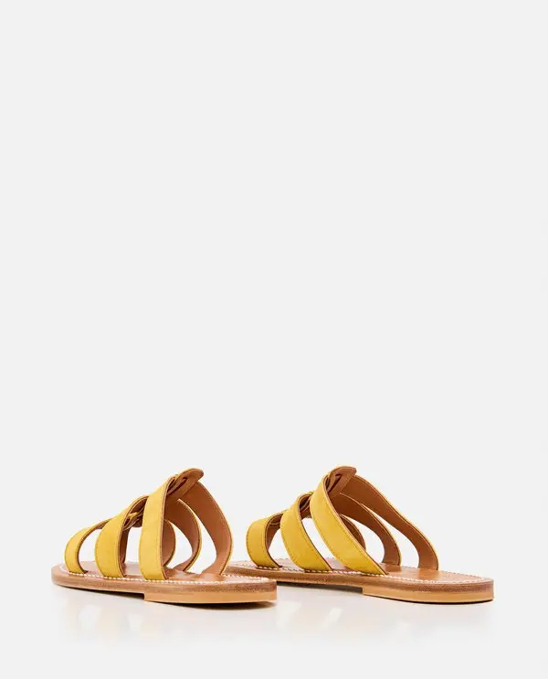 K.JACQUES Dolon Leather Sandals - Yellow