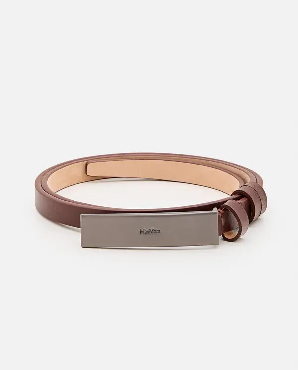 Max Mara Leather Belt - Brown