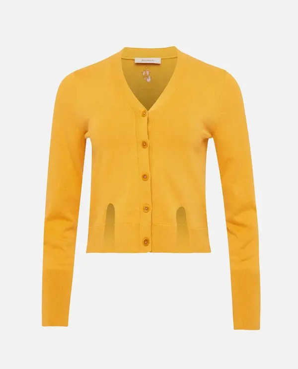 JW Anderson Slit Cardigan - Yellow