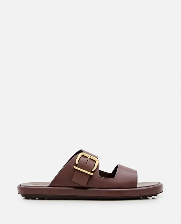 TOD'S Double Strap Flat Sandals