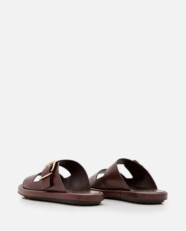 TOD'S Double Strap Flat Sandals