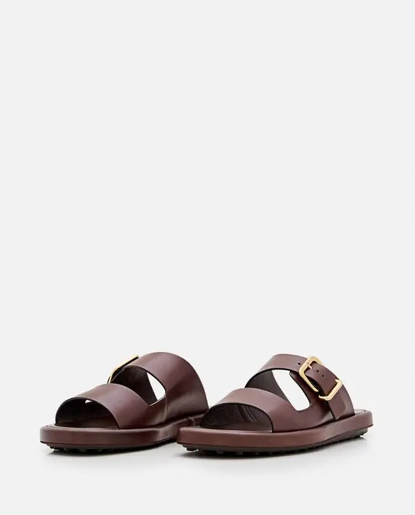 TOD'S Double Strap Flat Sandals